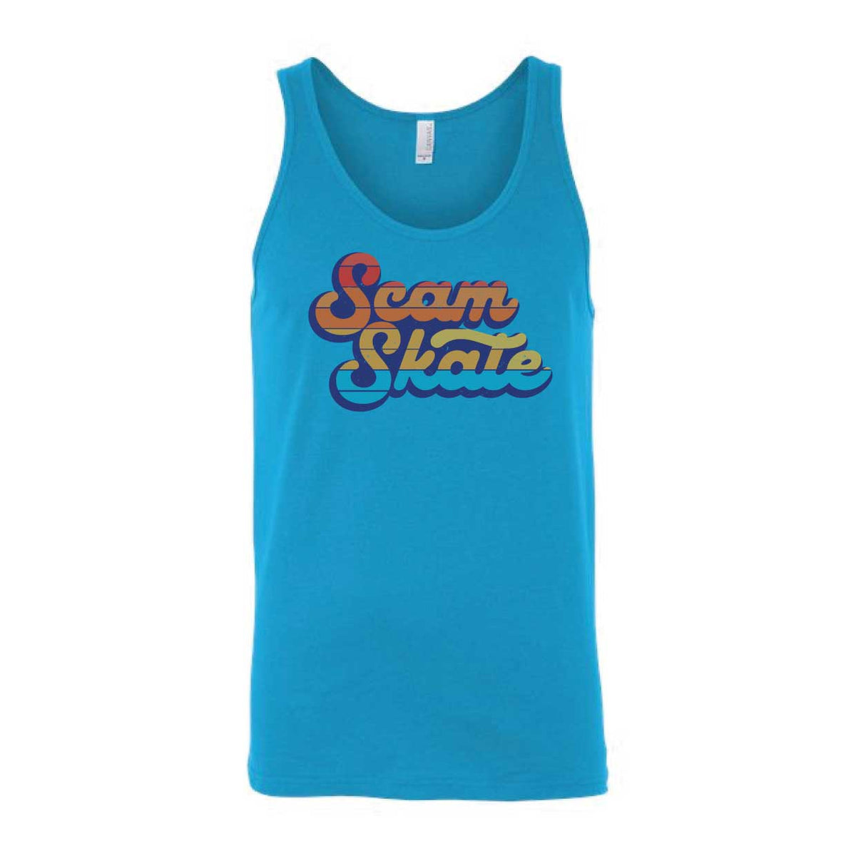 Vintage Logo Tank | Light Blue – Scam Skate Shop