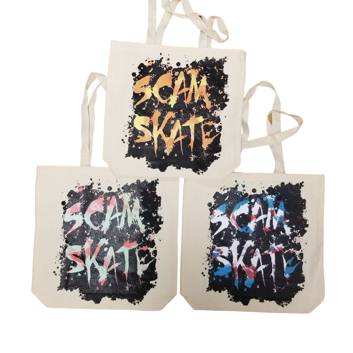 Scam Skate Tote Bag Assorted Colors Scam Skate Shop